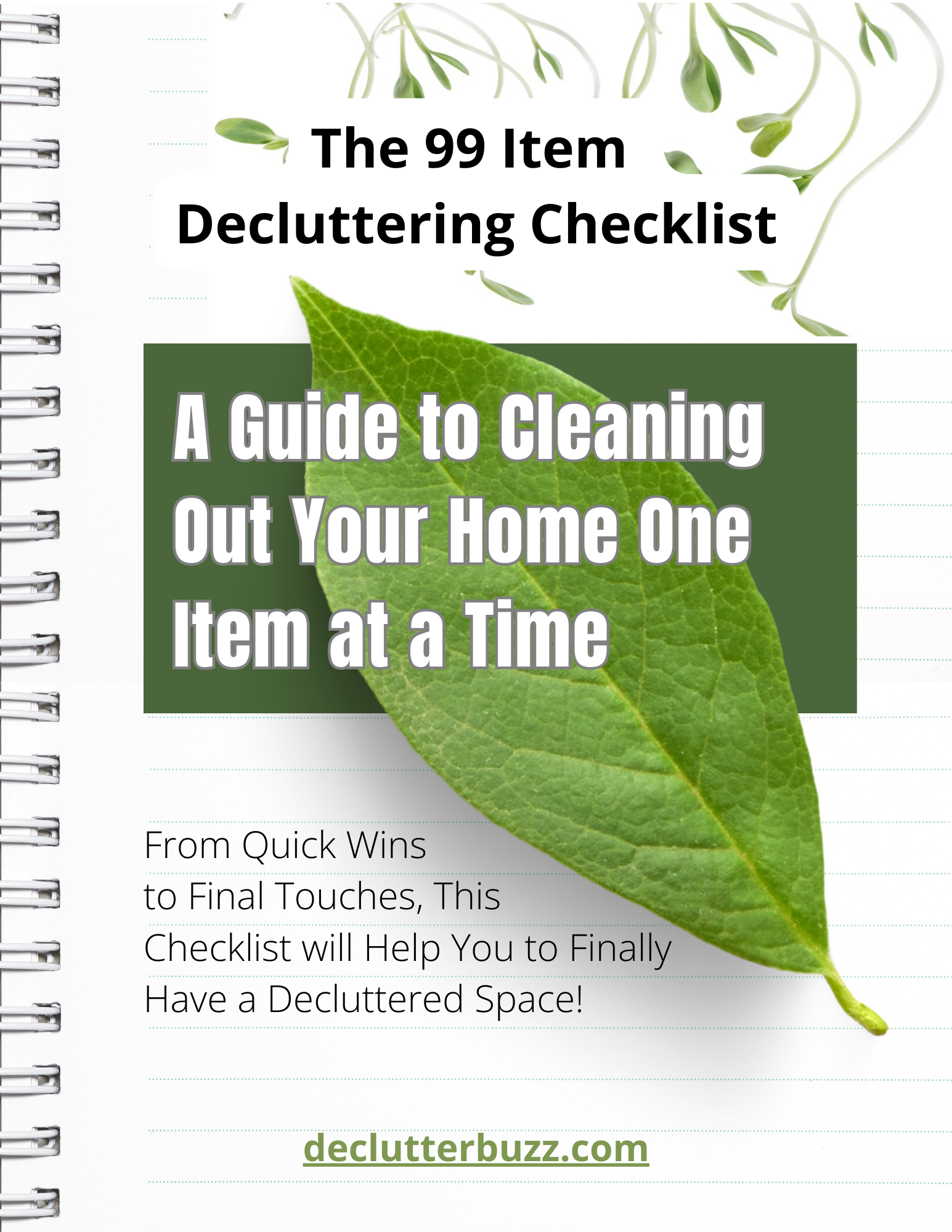 Declutter Checklist | Get Rid of 99 Things Today | declutterbuzz.com